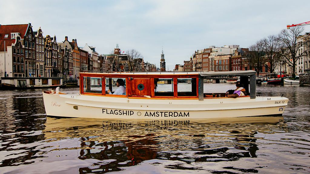 The fleet of Flagship Amsterdam Sloops Saloon boats